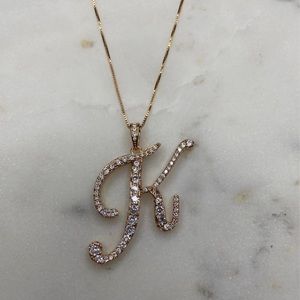 Jewelry | Gold Letter K Initial Necklace | Poshmark